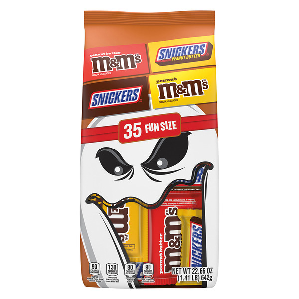 ALDI M&M and Snickers Assorted Fun Size Halloween Candy Same-Day ...