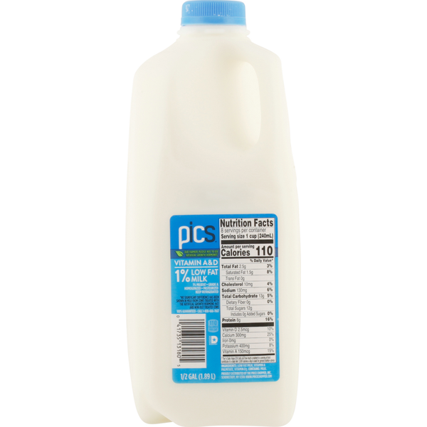 PICS Milk, Low Fat, 1% Same-Day Delivery or Pickup | Market 32 and ...