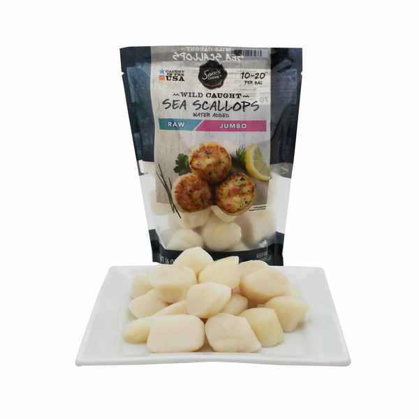 Walmart Sam's Choice Raw Wild Caught Sea Scallops Same-Day Delivery ...