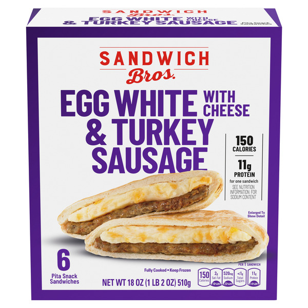 Kroger Sandwich Bros. Egg and Cheese Flatbread Pocket Breakfast ...