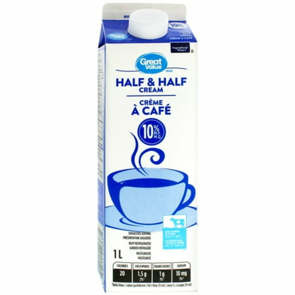 Walmart Great Value Half & Half Cream Same-Day Delivery | Instacart