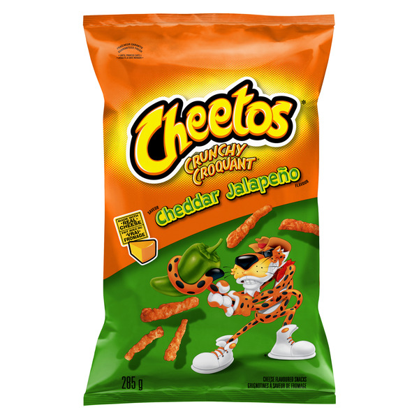 Cheetos Crunchy Cheddar Jalapeno Flavored Cheese Snacks Same-Day ...