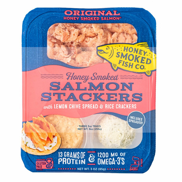 Costco Honey Smoked Fish Salmon Stackers, 3 oz, 3-count Same-Day ...