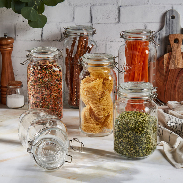 Mason Glass Jar Set with Clip Lids Same-Day Delivery | Costco