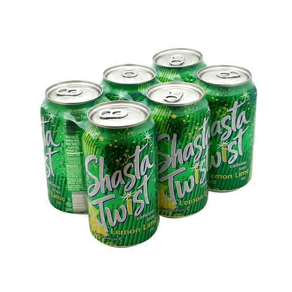 Shasta Caffeine Free Lemon Lime Twist (12 fl oz) - Instacart