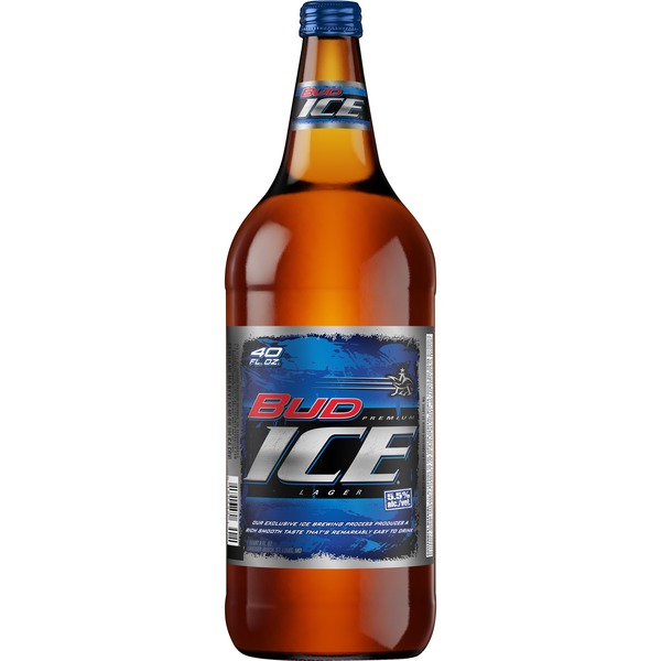 Bud Ice Premium Lager Beer (40 oz) - Instacart