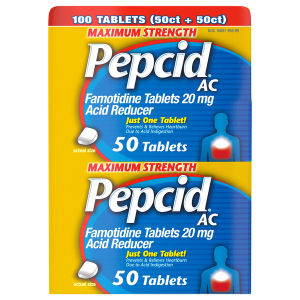 Pepcid Acid Reducer, Maximum Strength, 20 mg, Tablets Same-Day Delivery ...