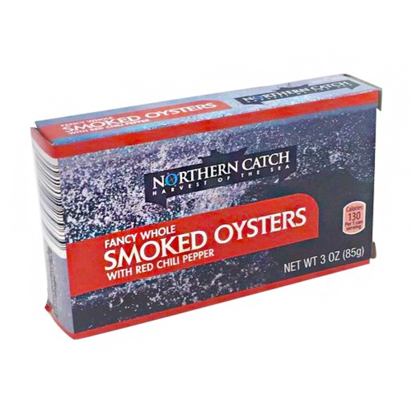 Northern Catch Smoked Oysters with Red Chili Pepper Same-Day Delivery ...