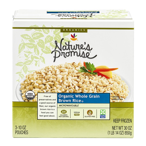 Nature's Promise Organic Whole Grain Brown Rice - 3 CT (10 oz) - Instacart
