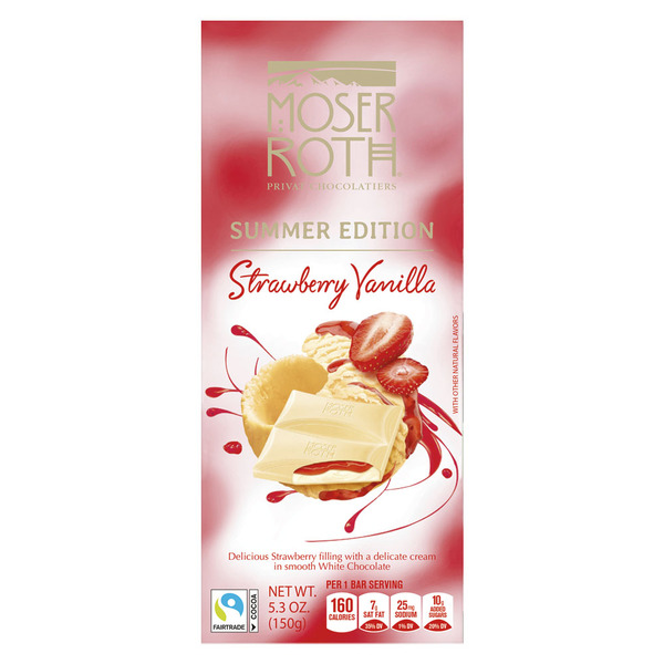 Moser Roth White Chocolate with Strawberry Filling Same-Day Delivery or ...