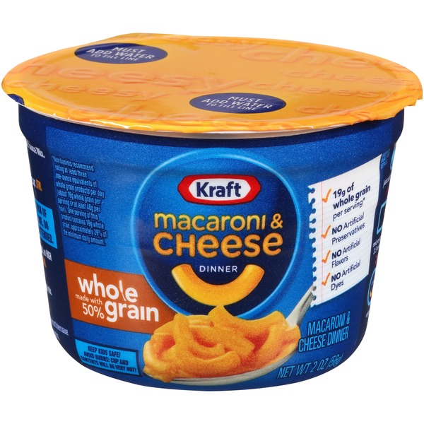 Kraft Easy Mac Whole Grain Original Flavor Macaroni & Cheese Dinner (2 ...