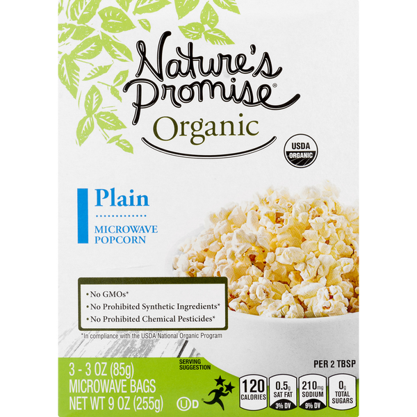 Food Lion Nature's Promise Organic Plain Microwave Popcorn Same-Day ...