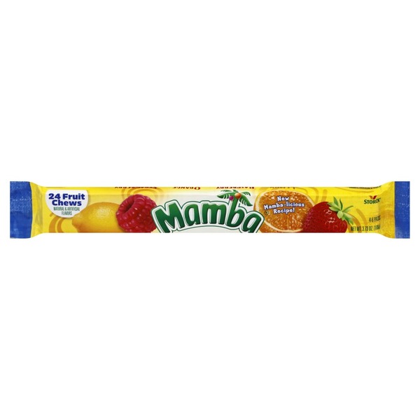 Mamba Fruit Chews, Lemon Raspberry/Orange Strawberry (24 each) - Instacart