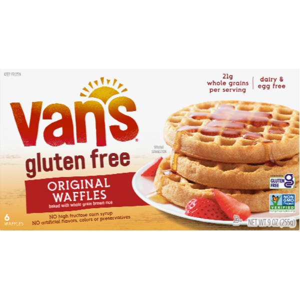 Van's Foods Simply Delicious Gluten-Free Waffles, Totally Original Same ...