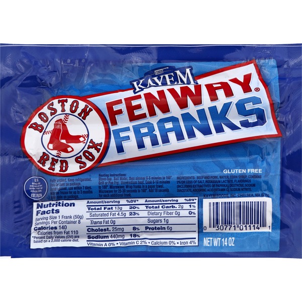 Kayem Franks, Fenway (14 oz) - Instacart