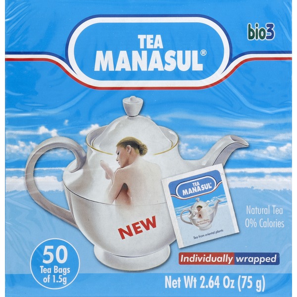 Manasul Natural Tea, Caffeine Free, Bags (50 each) - Instacart