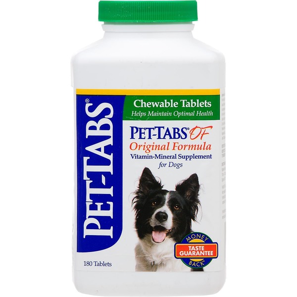 Pet-Tabs Original Formula Vitamin Mineral Supplement Chewable Tabs For ...