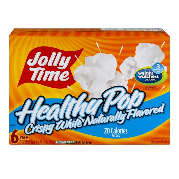Jolly Time Healthy Pop Crispy White Naturally Flavored - 6 CT (3 oz ...