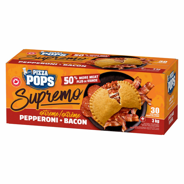 Pillsbury Pizza Pops Pepperoni + Bacon Supreme Snacks Same-Day Delivery ...