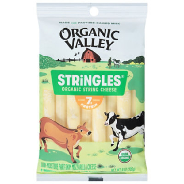 Safeway Organic Valley String Cheese, Organic, Part-Skim, Mozzarella ...