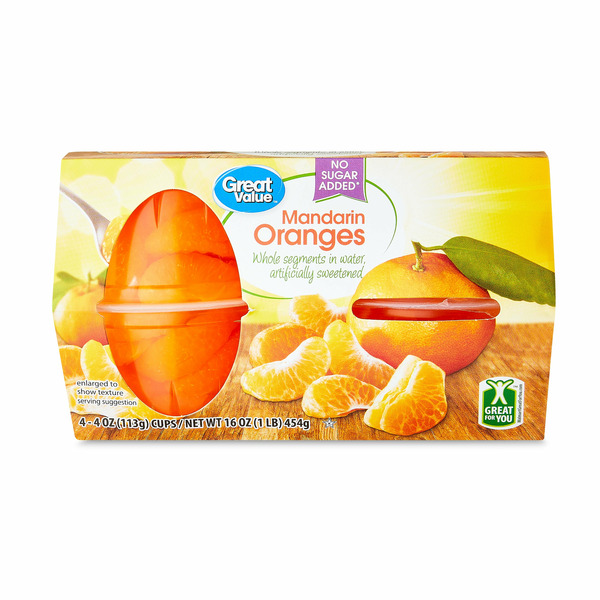 Walmart Great Value Mandarin Oranges Whole Segments In Water Same-Day ...