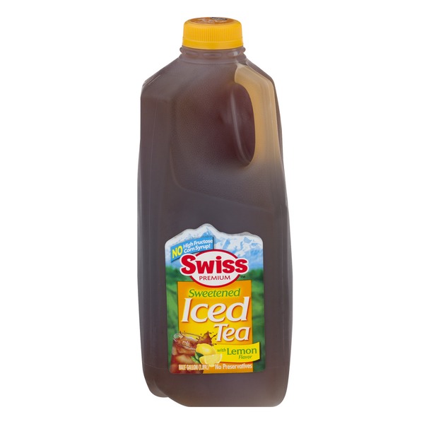 Swiss Premium Sweetened Iced Tea with Lemon (64 oz) - Instacart