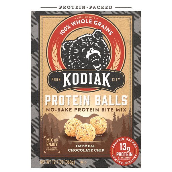 Kodiak No-Bake Protein Bite Mix, Oatmeal Chocolate Chip Same-Day ...