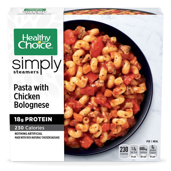 ShopRite Healthy Choice Simply Steamers Pasta With Chicken Bolognese ...