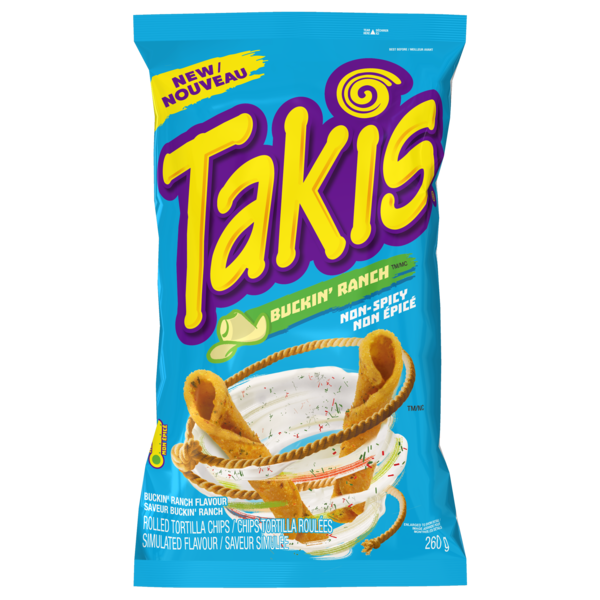 Takis Buckin' Ranch, Ranch Flavoured Rolled Tortilla Chips Same-Day ...