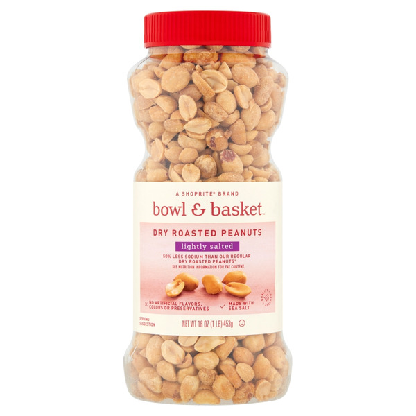 ShopRite Bowl & Basket Lightly Salted Dry Roasted Peanuts Same-Day ...