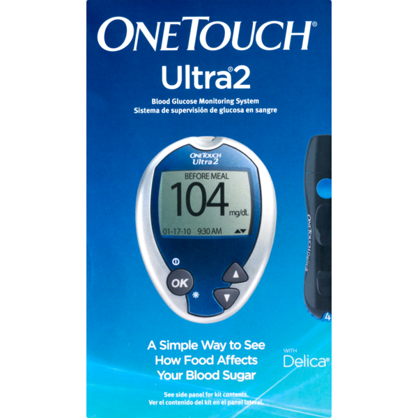 OneTouch Ultra2 Blood Glucose Monitoring System (each) - Instacart