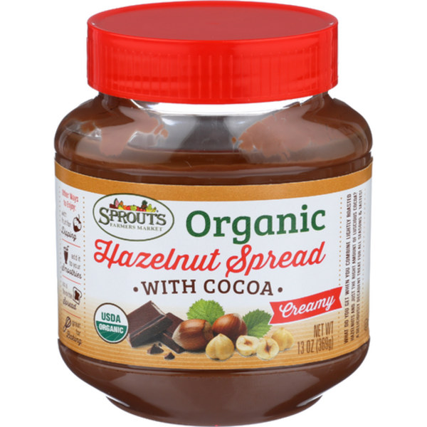 Sprouts Farmers Market Sprouts Spread-Org-Hazelnut-Creamy-Cocoa Same ...