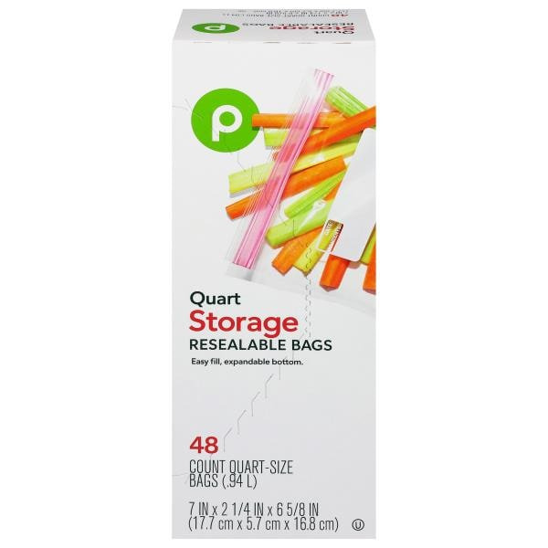 Publix Storage Bags, Resealable, Quart Size Same-Day Delivery or Pickup ...