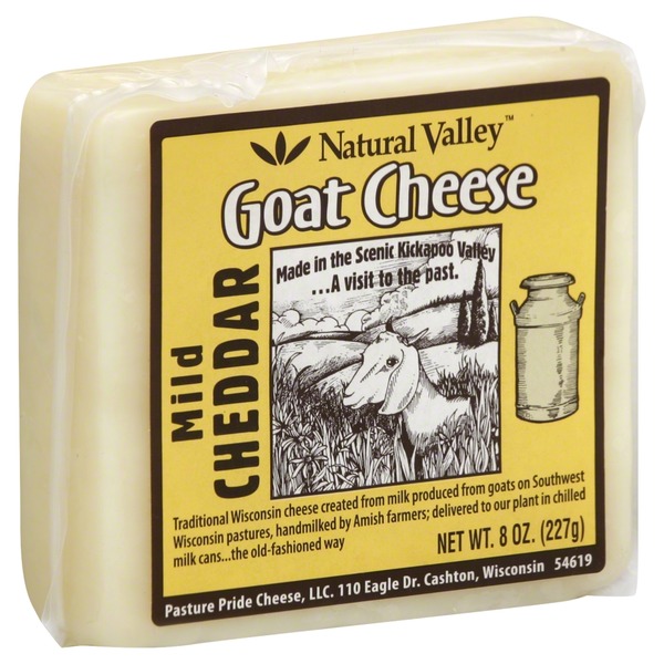 Nature Valley Goat Cheese, Mild Cheddar (8 oz) - Instacart