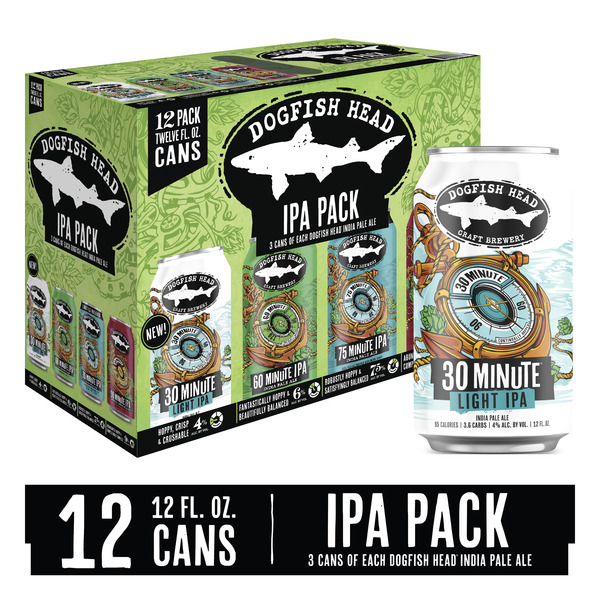 Dogfish Head Beer IPA Variety Pack (12 fl. oz. Can, 12pk.) Same-Day ...