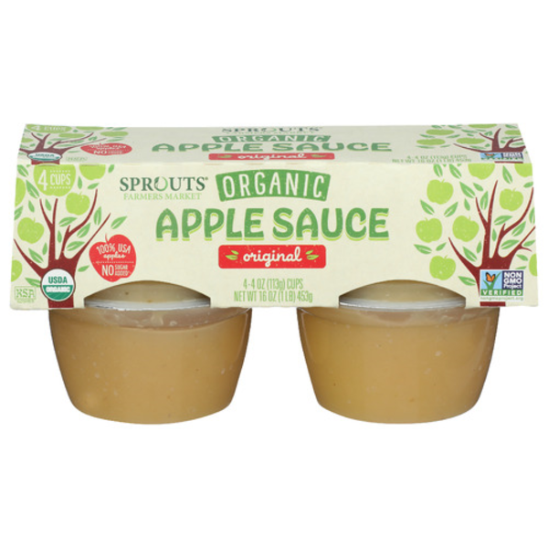 Sprouts Original Organic Apple Sauce Cups Same-Day Delivery or Pickup ...