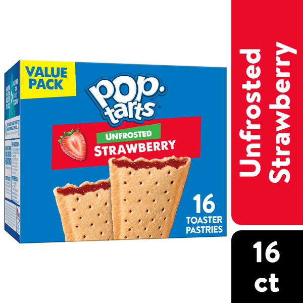Walmart Pop-Tarts Unfrosted Strawberry Toaster Pastries, Breakfast ...