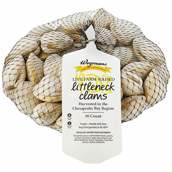 Wegmans Wegmans Live Farm-raised Littleneck Clams Same-Day Delivery or ...