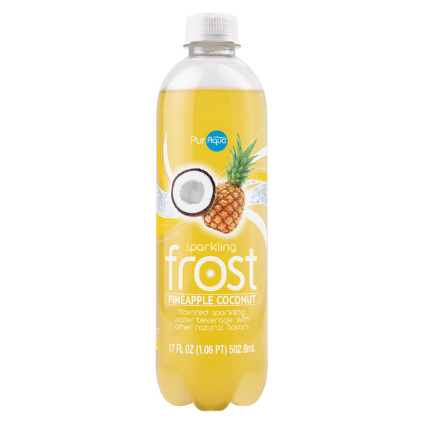 PurAqua Pineapple Coconut Flavored Sparkling Frost Water Beverage Same-Day Delivery or Pickup | ALDI