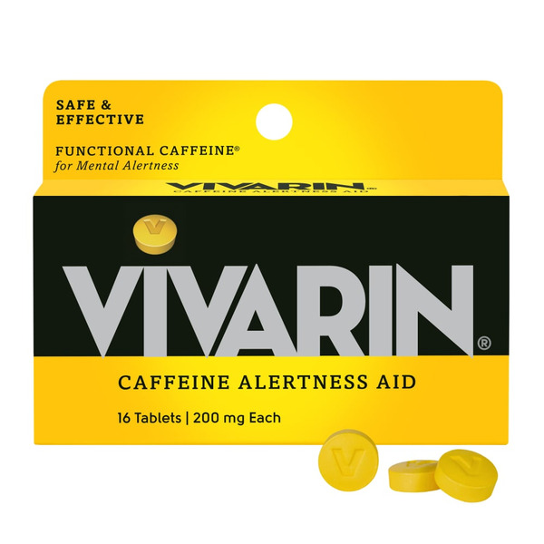 Kroger Vivarin Caffeine Alertness Aid, 200 mg, Tablets Same-Day ...