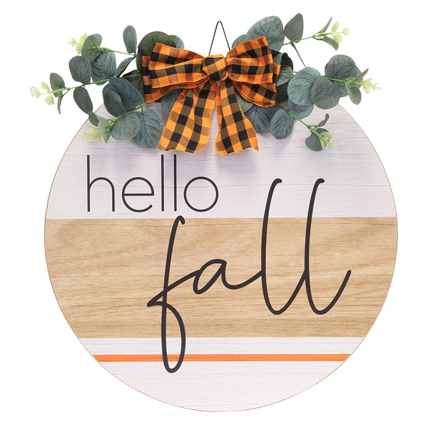 Huntington Home Hello Fall Circle Sign Same-Day Delivery or Pickup | ALDI