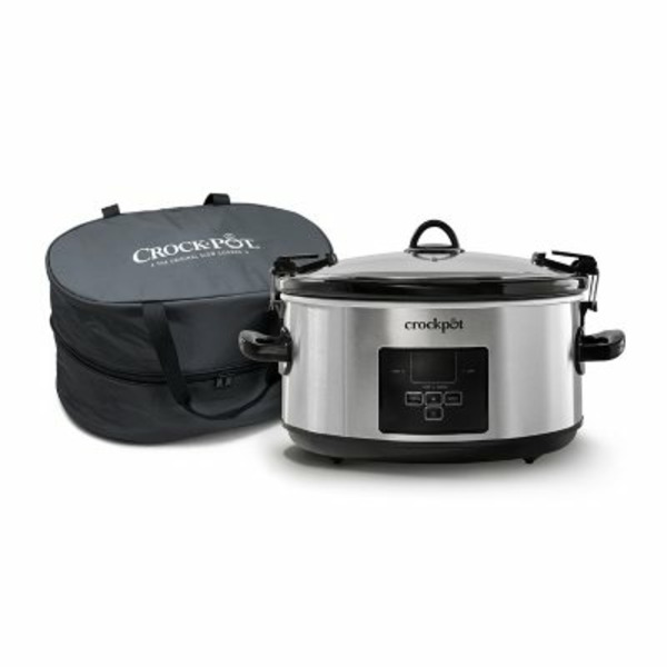Crock-Pot 7-Quart Stainless Steel Cook & Carry Digital Countdown Slow ...