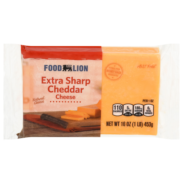 Food Lion Food Lion Extra Sharp Cheddar Cheese Same-Day Delivery or ...