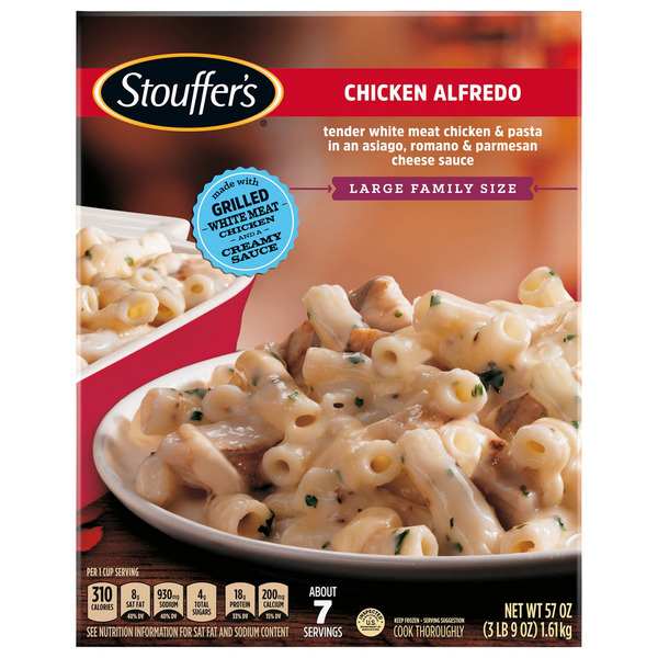Wegmans Stouffer's Large Family Size Chicken Alfredo Frozen Entrée Same ...