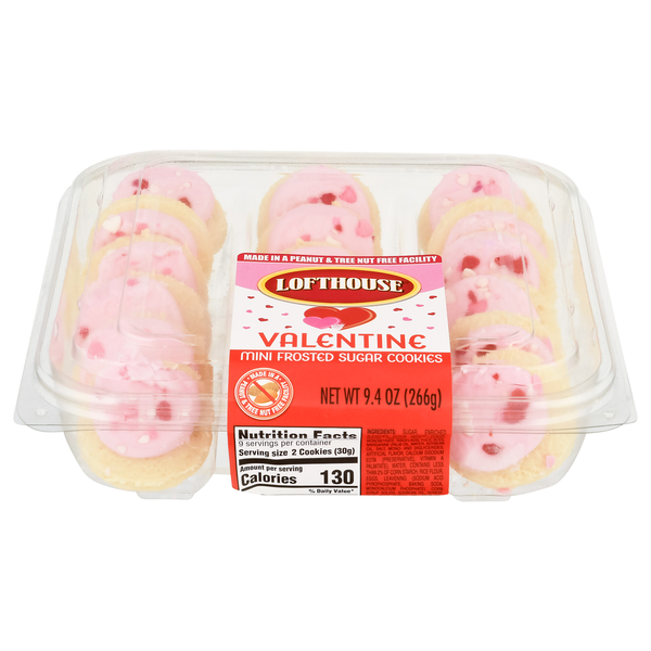 Lofthouse Sugar Cookies, Mini Frosted, Valentine Same-Day Delivery or ...