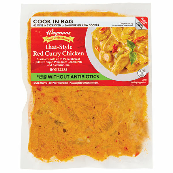 Wegmans Wegmans Thai Style Red Curry Boneless Chicken, Small Same-Day ...