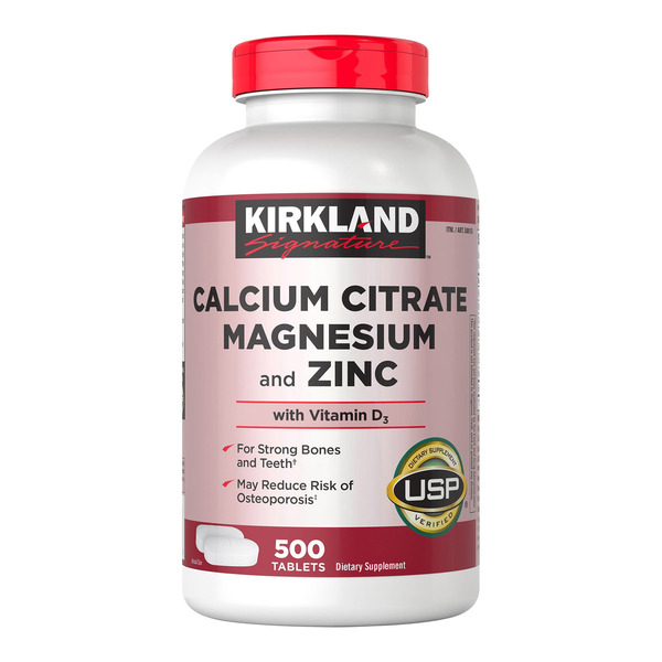 Kirkland Signature Calcium Citrate, 500 mg, 500 ct Same-Day Delivery ...