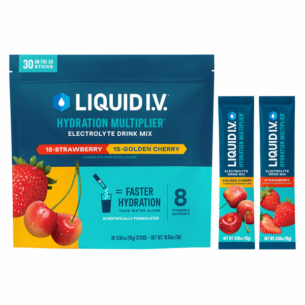 Costco Liquid I.V. Hydration Multiplier, Variety Pack, Golden Cherry ...