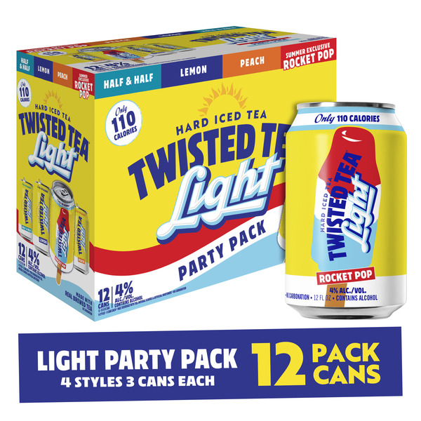 Twisted Tea Light Variety Pack, Hard Iced Tea (12 fl. oz. Can, 12pk ...