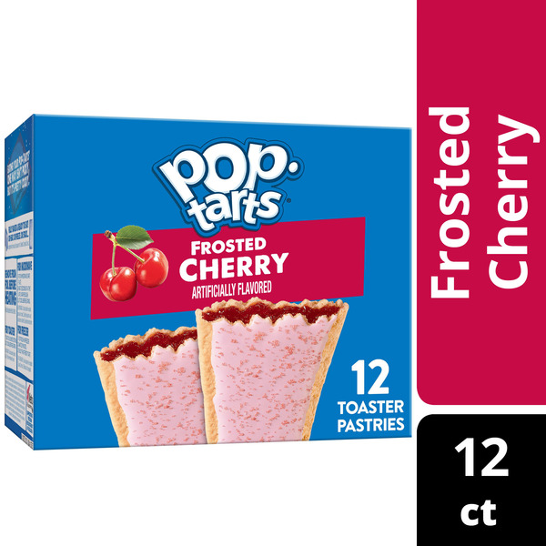 Pop-Tarts Frosted Cherry Toaster Pastries, Breakfast Foods, Value Pack ...